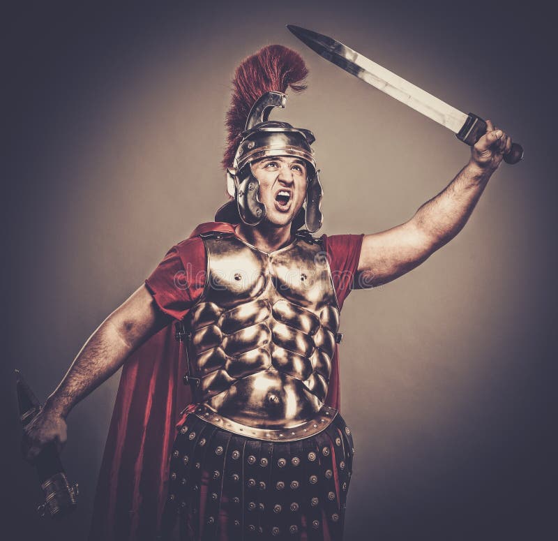 Roman legionary soldier stock image. Image of fighter - 13814155