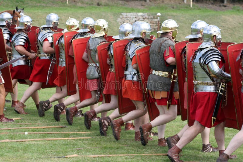 Roman Marching Army stock photo. Image of gladiator, determination ...