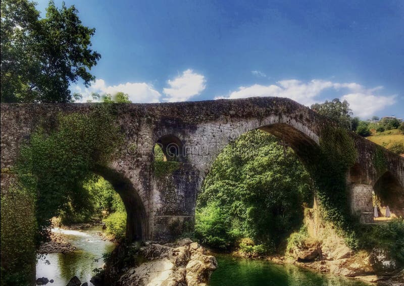 Bridge stock photo. Image of bridge, located, medieval - 253685182