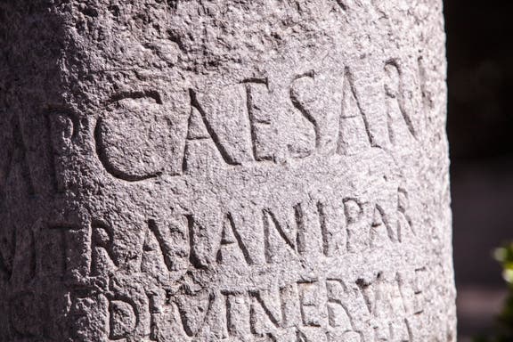 Roman Milestone stock image. Image of civilization, ancient - 33516139