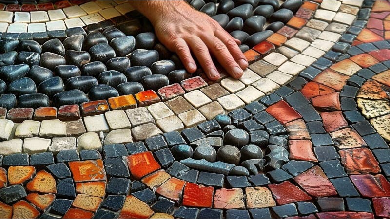 Roman Mosaic Ancient Tile Work Beautiful Mysterious History Stock ...