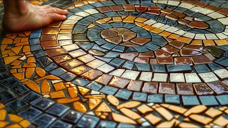 Roman Mosaic Ancient Tile Work Beautiful Mysterious History Stock ...