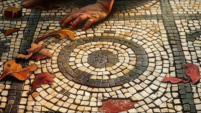 Roman Mosaic Ancient Tile Work Beautiful Mysterious History Stock ...