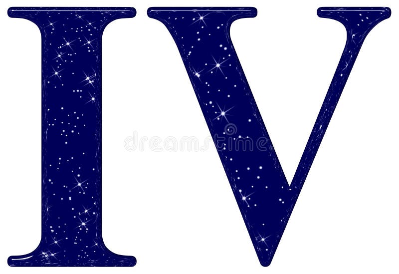 Roman Numeral 4 Stock Illustrations – 55 Roman Numeral 4 Stock ...