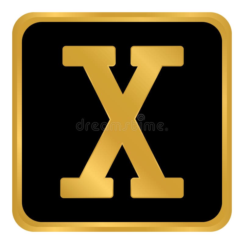 Roman numeral ten stock illustration. Illustration of symbol - 207281149