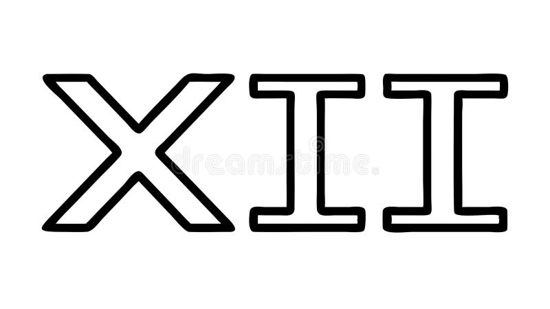 Roman Numeral Six Icon. Roman Number Six Sign. Stock Vector ...