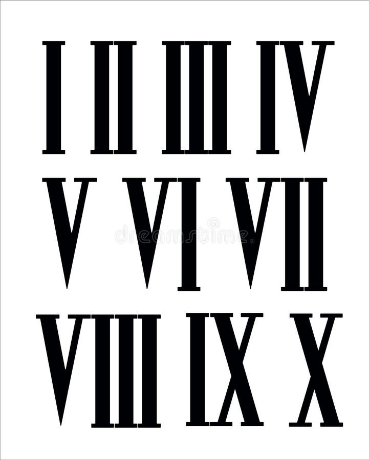 Roman Numerals Icon Set Stock Illustrations – 227 Roman Numerals Icon ...