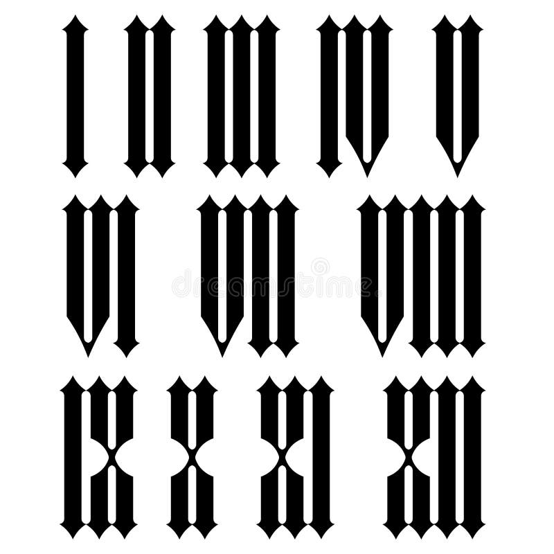 Roman numerals stock vector. Illustration of romannumeral - 44750025