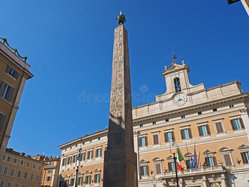 Roman Obelisk stock photo. Image of montecitorio, roman - 79699066