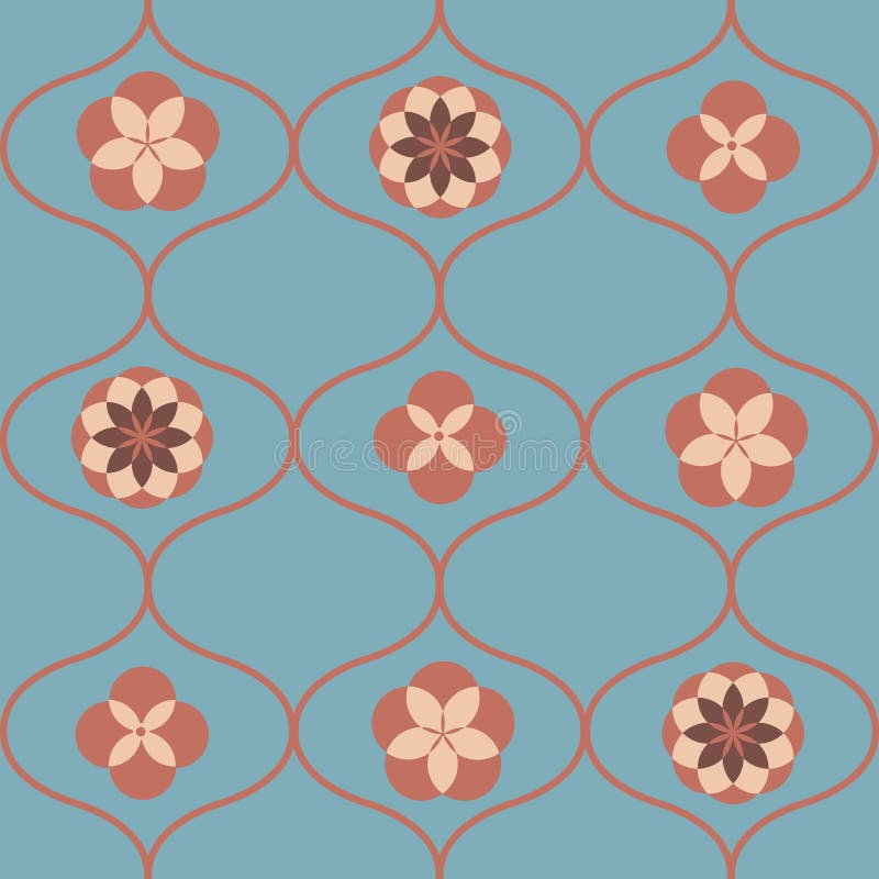 Roman Ogee Quatrefoil Hexafoil Vector Seamless Pattern Background