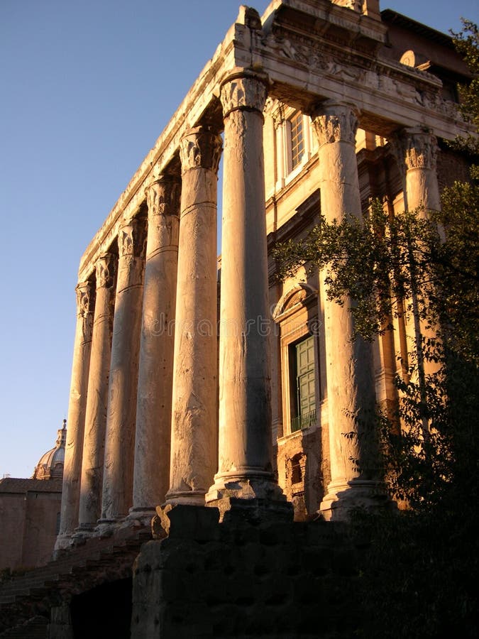 Roman Pantheon stock image. Image of ruins, roman, pantheon - 1410819
