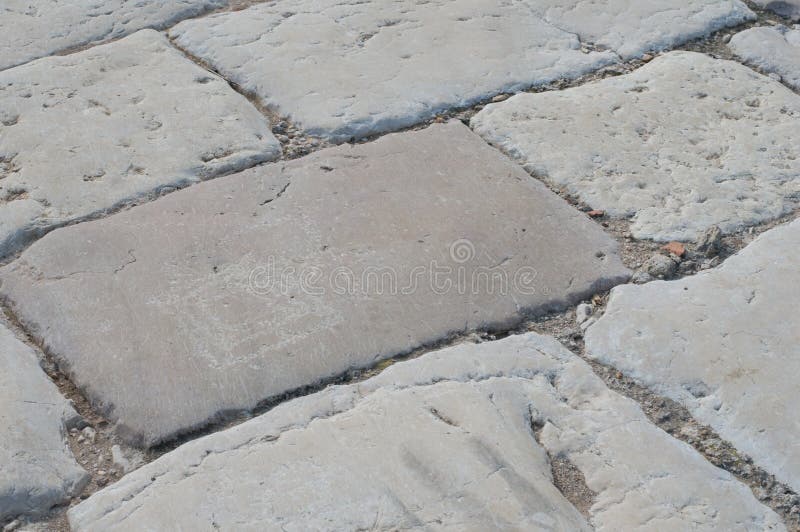 Roman pavement stock photo. Image of surface, archaeological - 11976300
