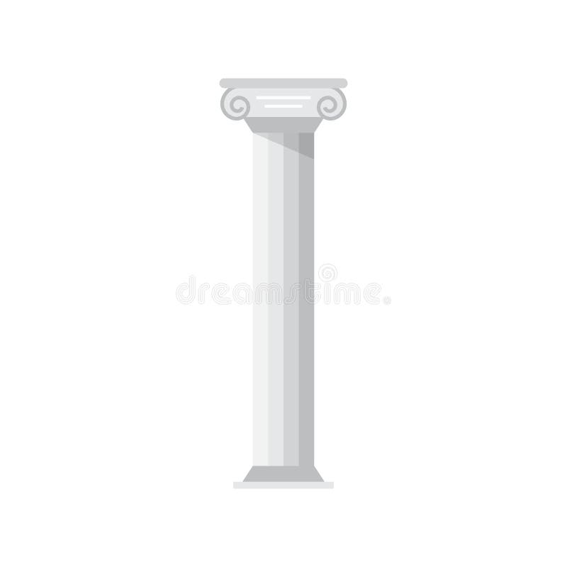 Roman Pillar Icon. Flat Illustration Stock Vector - Illustration of ...