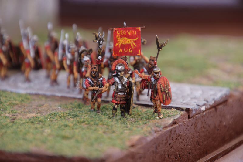 Roman Reconstructions: Image of an Army of the VIII Legion Stock Photo ...