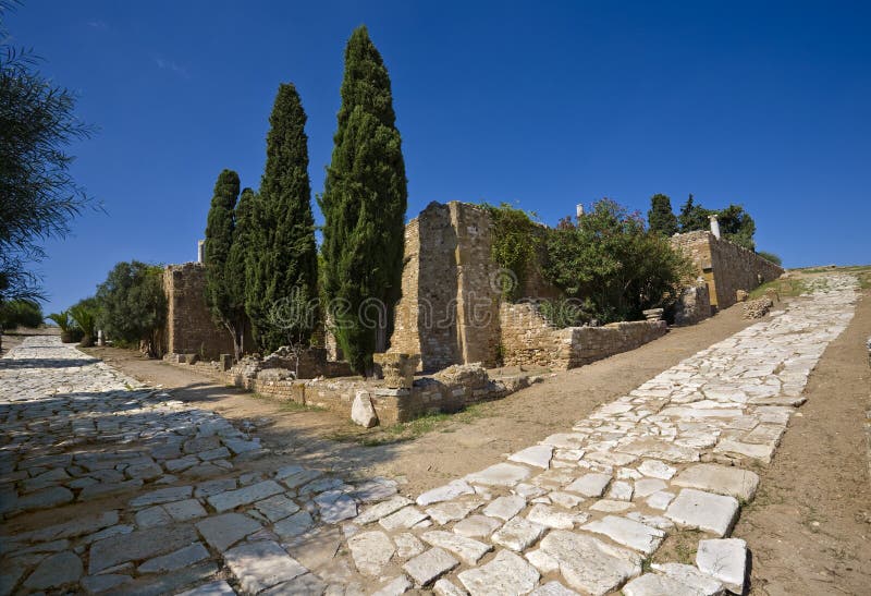 Roman roads stock image. Image of landmark, blue, countries - 7557333