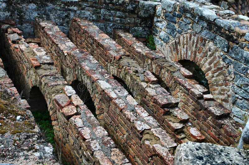 Roman ruins - Pool stock image. Image of ruins, architecture - 200425