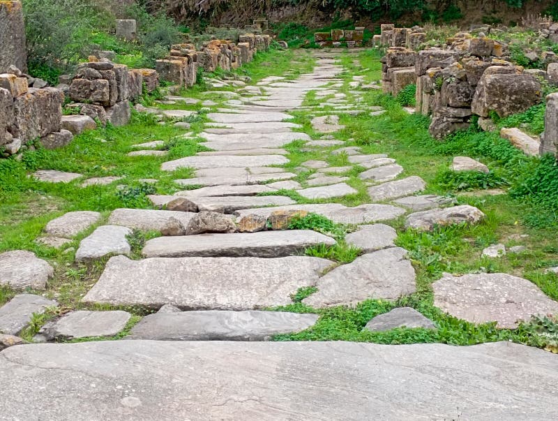 Roman Ruins in Annaba Algeria Stock Image - Image of boulder, backyard ...