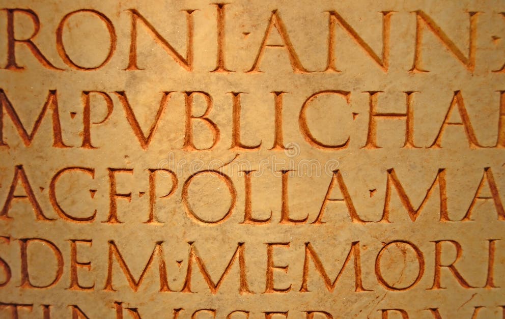 Roman Script stock image. Image of rome, latin, write - 79187329