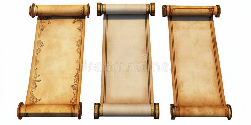 Roman Scrolls Set stock photo. Image of vintage, generated - 362072580