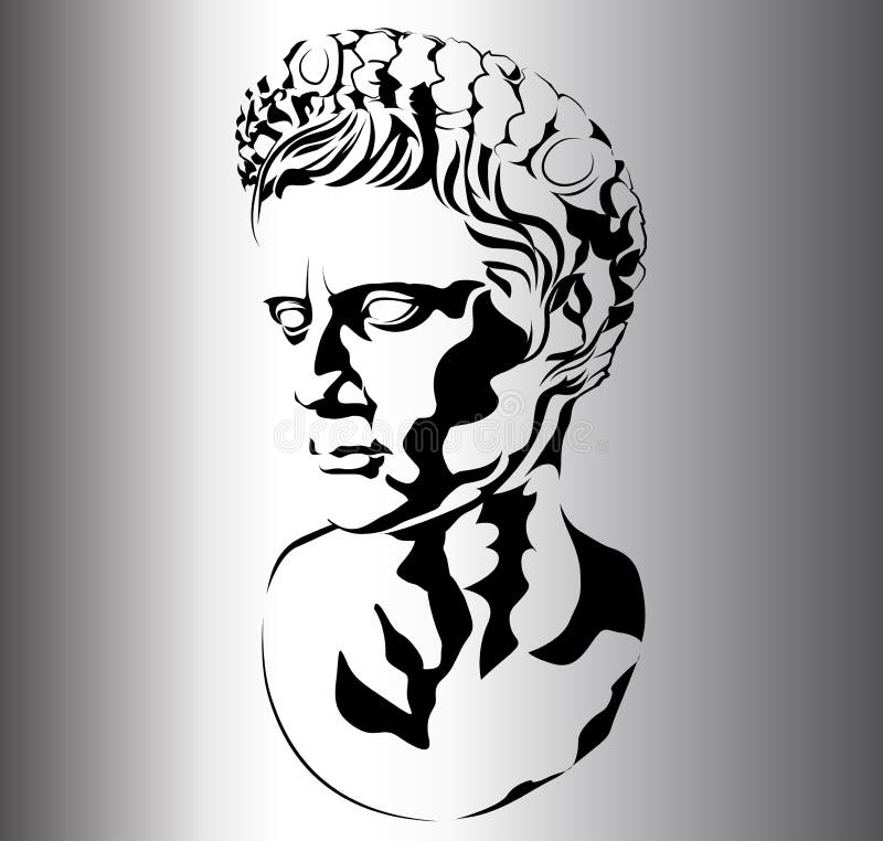 Roman sculpture stock vector. Illustration of greek, clip - 49154205