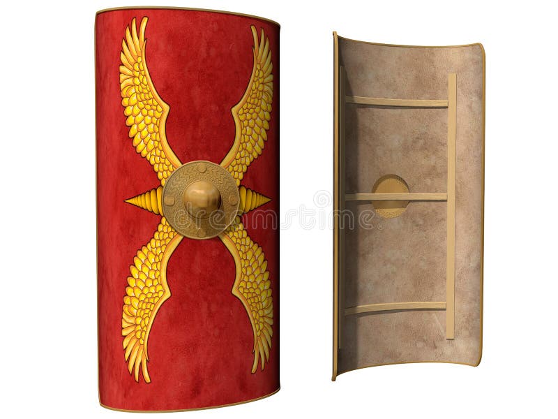 Roman shield stock illustration. Illustration of ancient - 33350099
