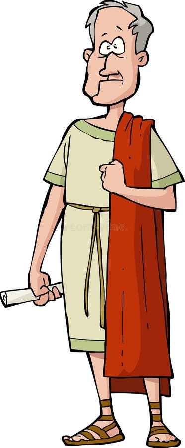 Roman senator stock vector. Illustration of drawing, vector - 32067039