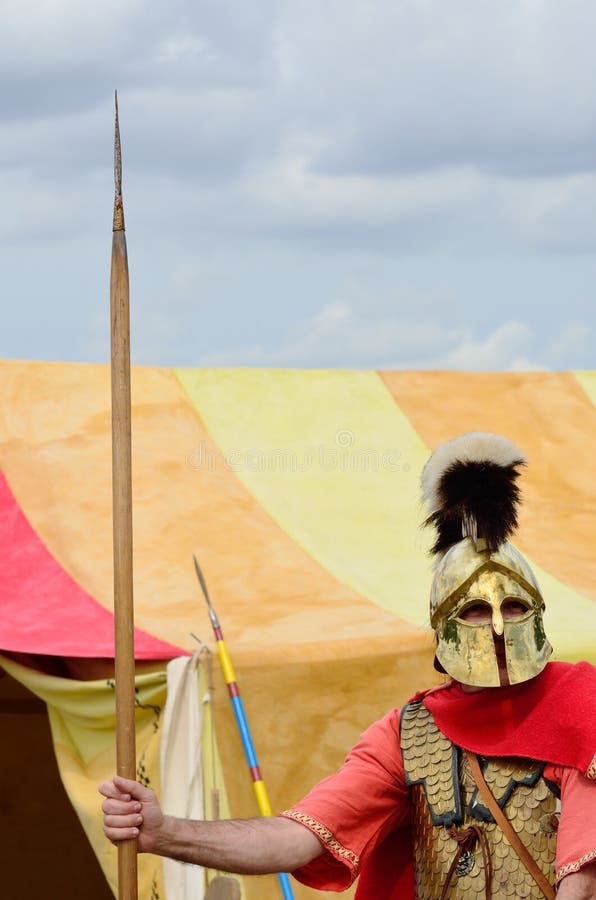 Roman Sentry on guard editorial photography. Image of gladiators - 42343422