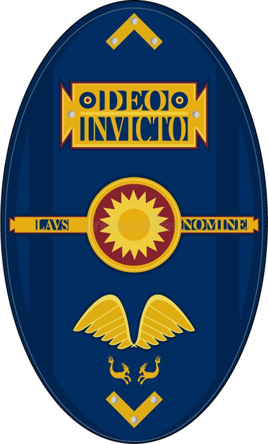 Roman Shield stock vector. Illustration of defense, isolated - 17098544