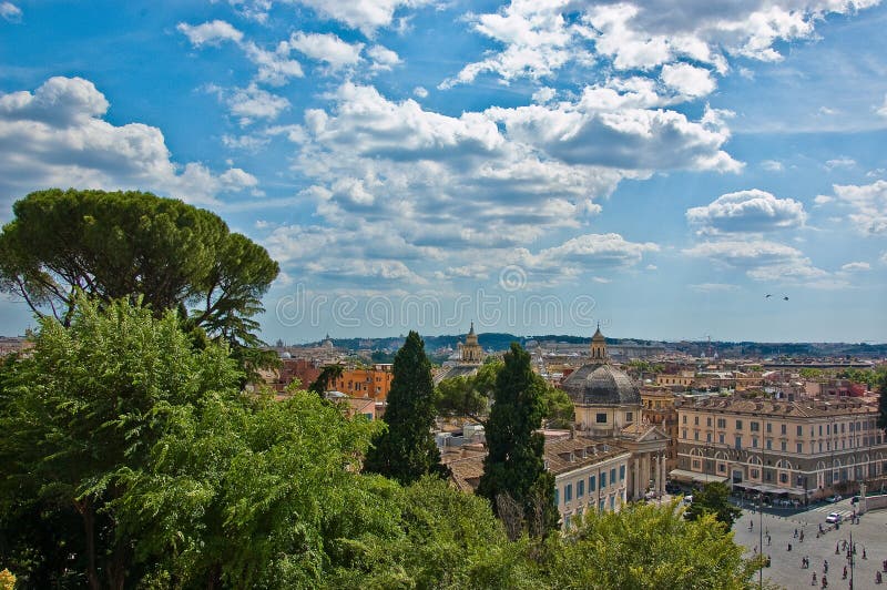 Roman skyline stock photo. Image of historic, monument - 15835946