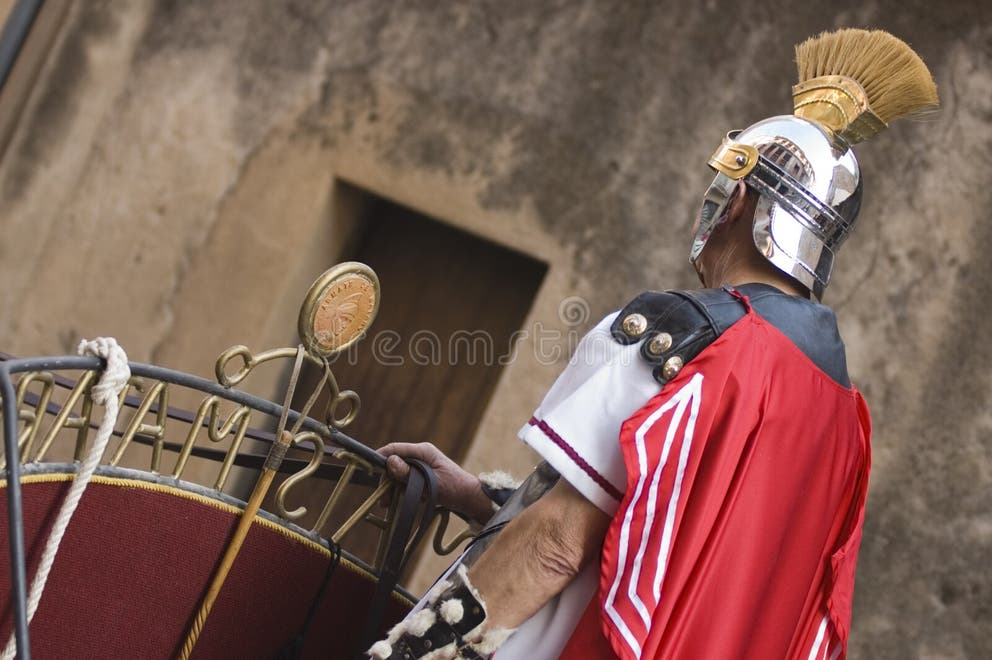 Roman Soldier at Easter stock photo. Image of social, adversity - 2369154