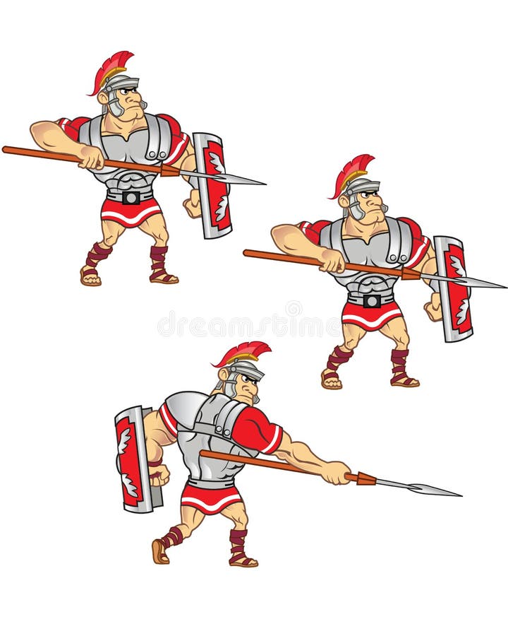 Roman Soldier Game Sprite stock vector. Illustration of guard - 55907821
