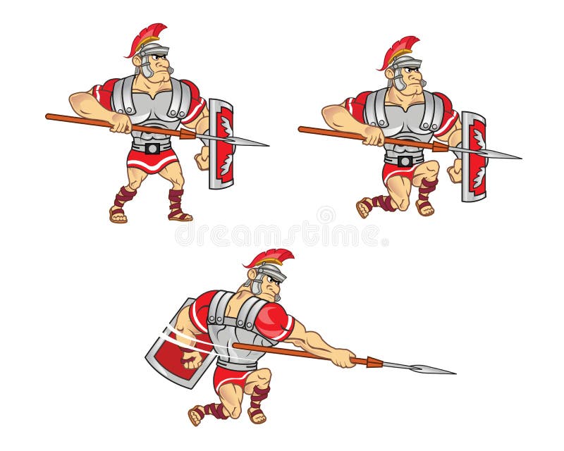 Roman Soldier Game Sprite Stock Vector Illustration Of Guard 55907821