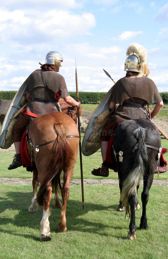 Roman Soldiers Riding stock photo. Image of italy, helmet - 1227832