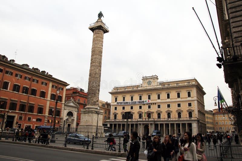 Roman square editorial stock image. Image of people, square - 39635404