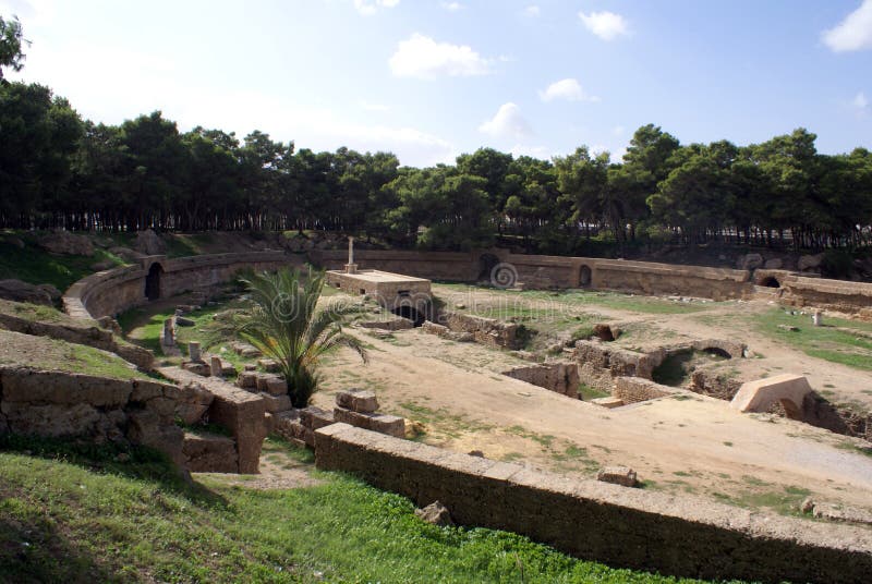 Roman stadium stock photo. Image of architecture, punic - 15612508