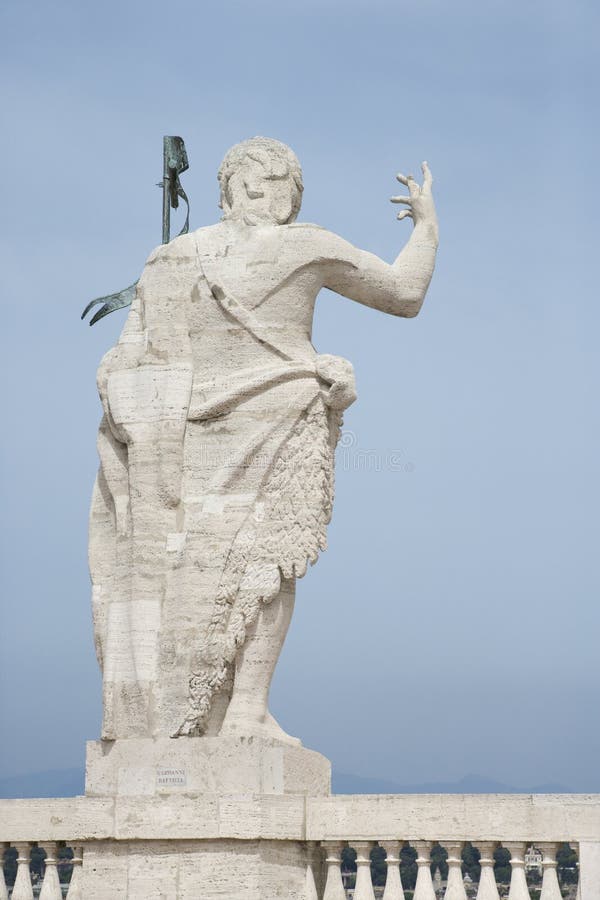 Roman Statue with Blue Sky in Italy. Stock Photo - Image of travel ...