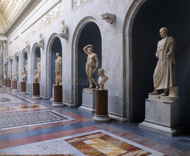 Roman Statues in the Vatican Museum Editorial Photography - Image of ...