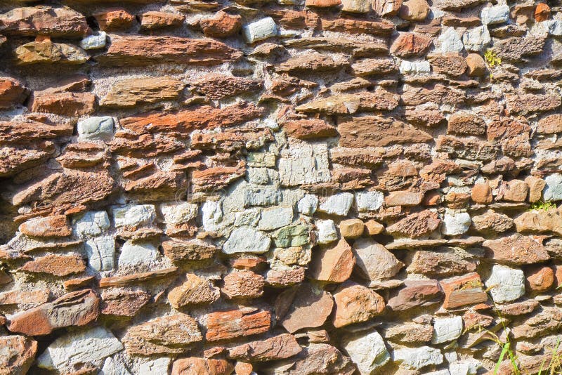 Ancient Roman Stone Wall Background Stock Photo - Image of concrete ...