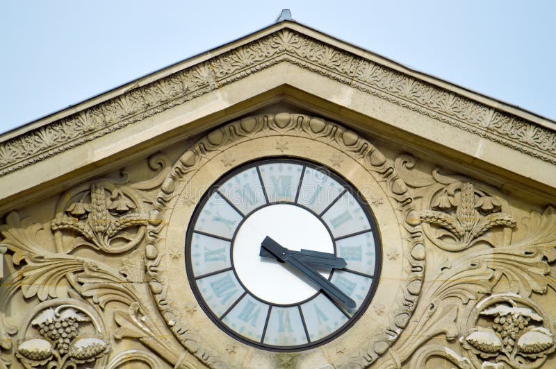 Roman style clock stock image. Image of number, dial - 46270151