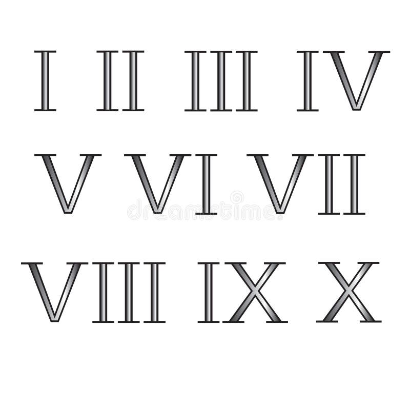Roman tal vektor illustrationer. Illustration av stil - 128064345