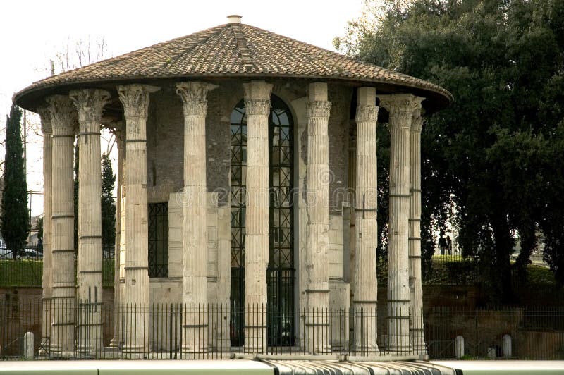 Roman Temple stock image. Image of empire, circular, hercule - 1061673