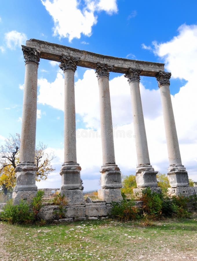 Roman temple stock image. Image of temple, turkey, stone - 7527507
