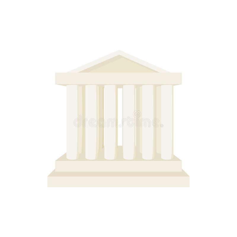 Roman Temple Icon, Cartoon Style Stock Vector - Illustration of portico ...