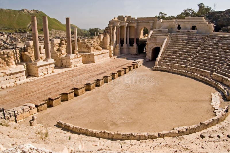 Roman Theatre stock image. Image of shean, ruins, architecture - 2340053