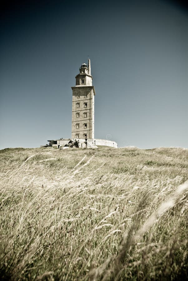 Roman tower stock photo. Image of galicia, landmark, navigation - 24246142