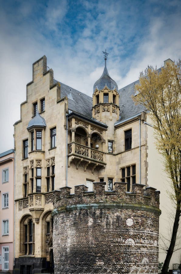 Roman Tower in Cologne from the Year 50 Stock Photo - Image of famous ...