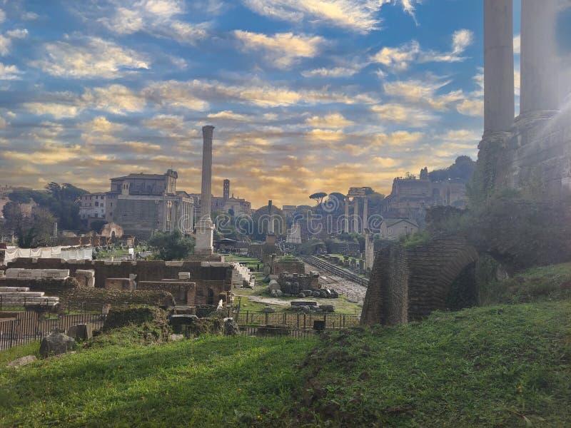 Roman Via apia stock photo. Image of antique, ruins - 303267660