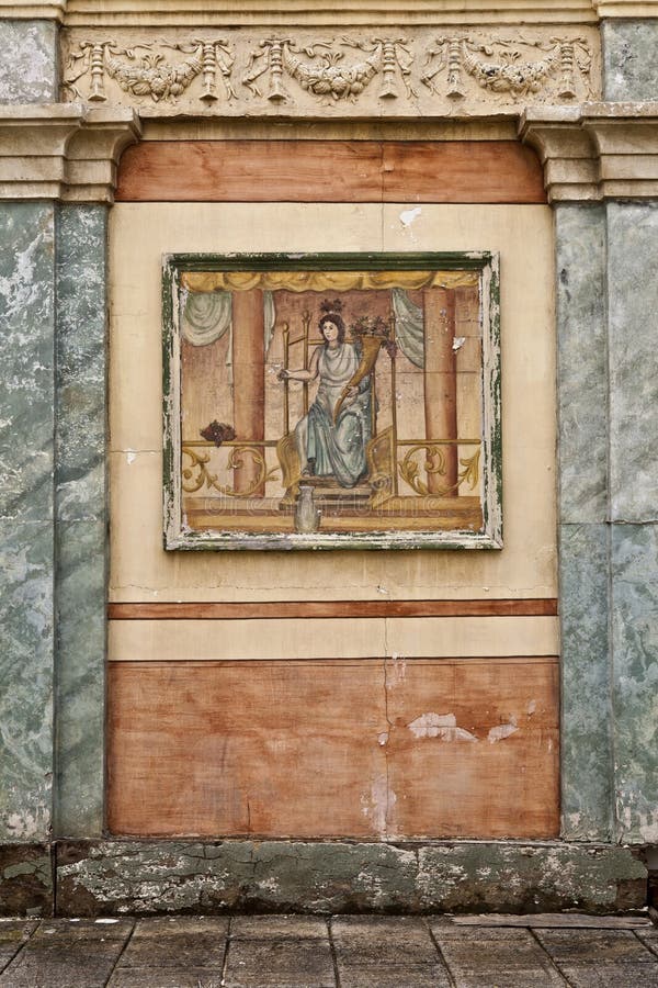 Roman Wall Fresco stock image. Image of urban, copyspace - 18889281