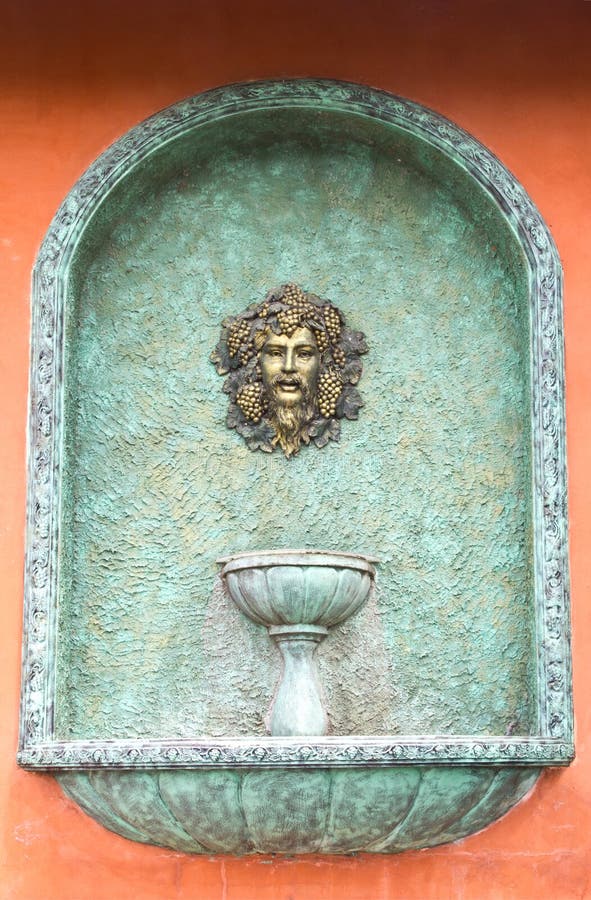 Roman water fountain. stock photo. Image of greek, animal - 23112196