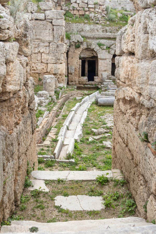 Roman Waterworks System Greece Stock Image - Image of civilization ...